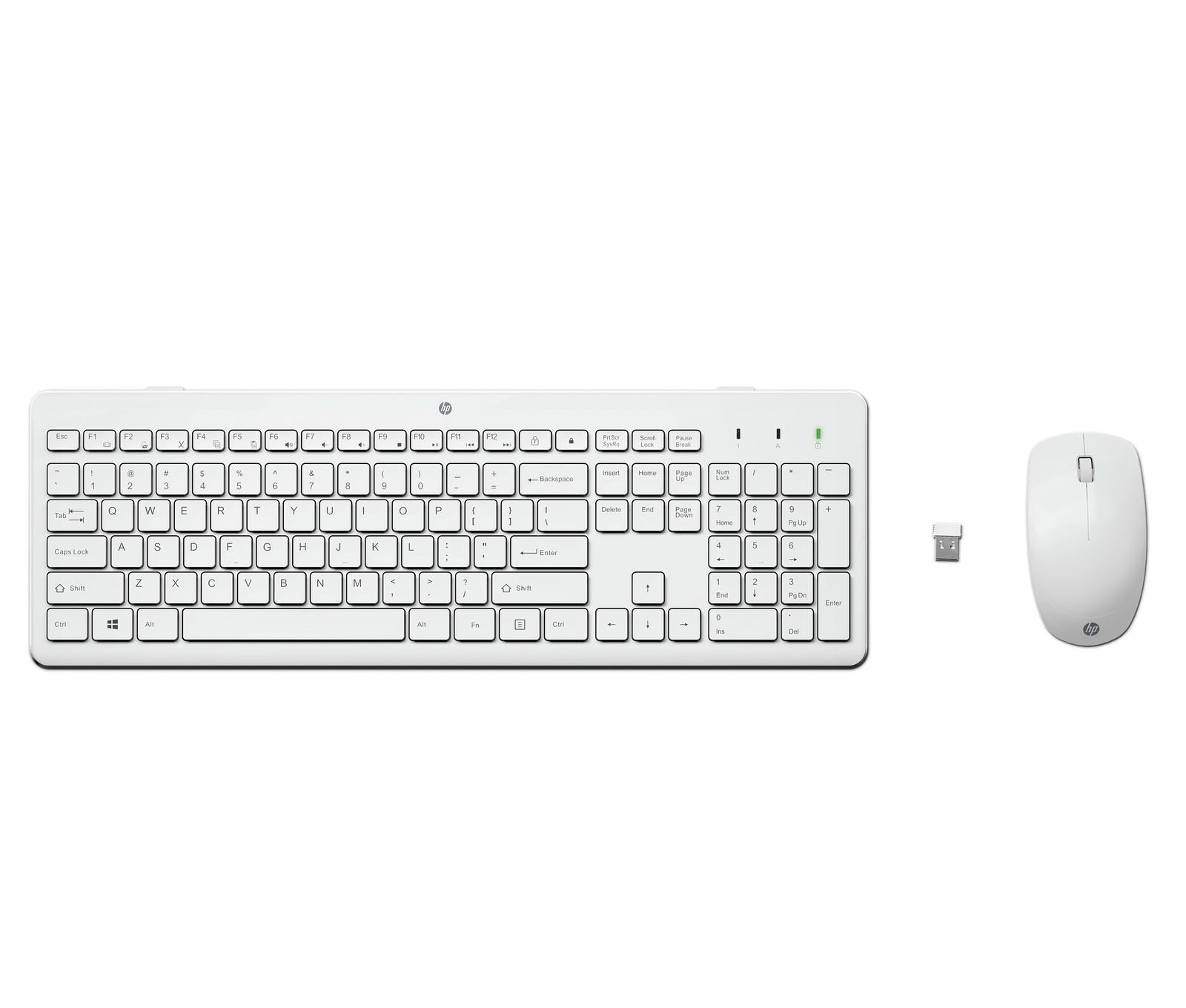 HP Clavier et souris sans fil HP 230 blanc - Azerty | HP Store Belgique