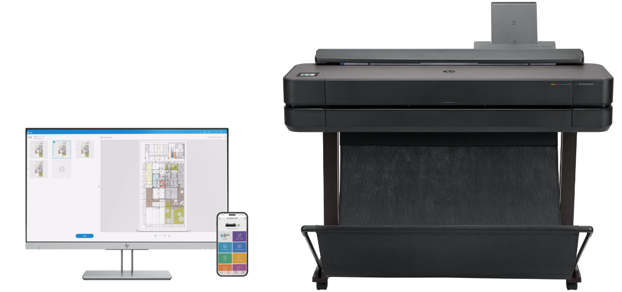 Plotter HP DesignJet série T600 | HP® Brasil