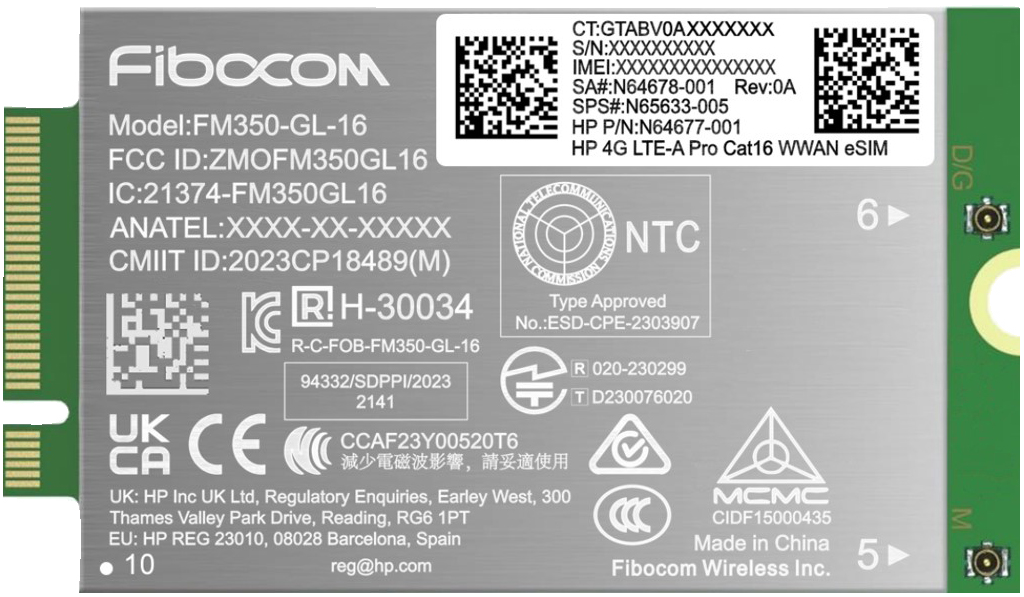 HP Scheda WWAN HP 4G LTE-A Pro Cat16 | HP Store Italy