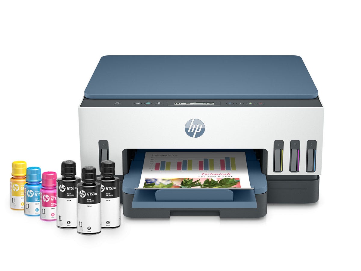 HP Urządzenie wielofunkcyjne HP Smart Tank 725 Atrament Duplex Wi-Fi ...