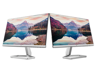 Dual HP M22f 22" Monitor Bundle