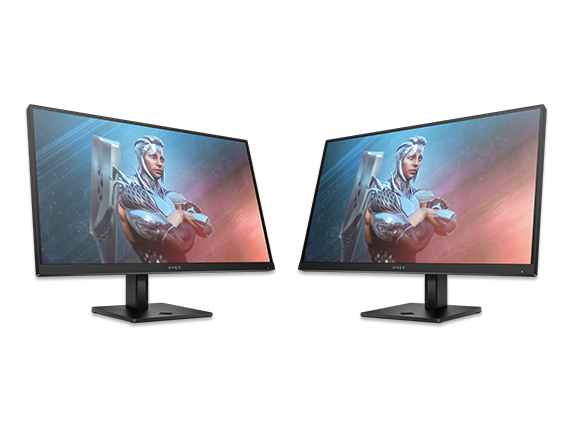 Dual HP OMEN 27 inch FHD 165Hz Gaming Monitor Bundle