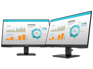 HP P24 G4 24 FHD Dual Monitor Bundle