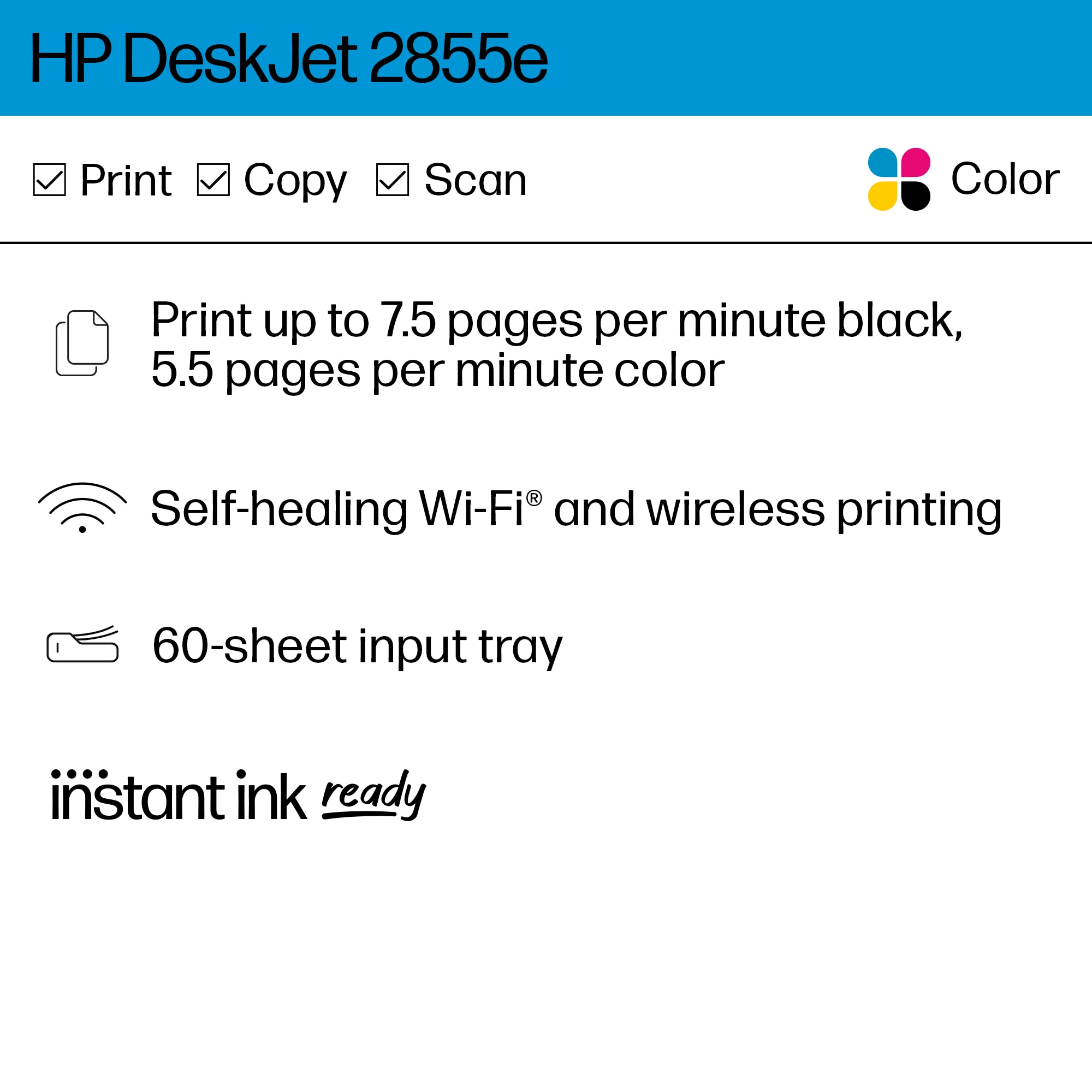 DeskJet 2855e All-in-One Printer